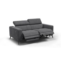 RELAXSOFA MORELLO 3-Sitzer, dunkelgrau, 2 x Relax Zero Gravity
