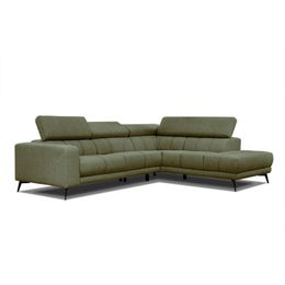 ECKSOFA MORELLO 5-Sitzer, olivgr&uuml;n