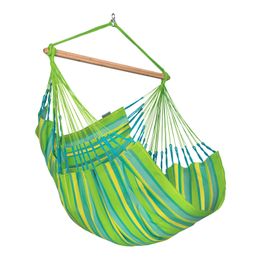 La Siesta H&auml;ngesessel Comfort Hammock Echtholz Gelb/Gr&uuml;n