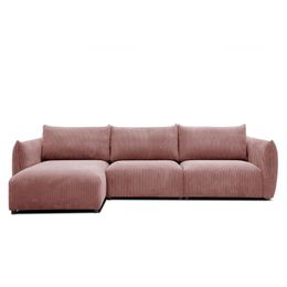 ECKSOFA TAUER 5-Sitzer, altrosa