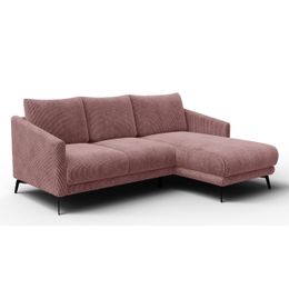 ECKSOFA VILT 3-Sitzer, altrosa