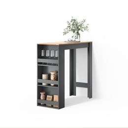 BARTISCH Regusa Anthrazit/Goldkraft Eiche 45 x 110 cm