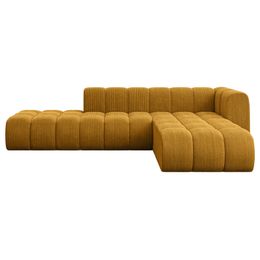 ECKSOFA modulares Sofa Zuvon-L1 - 296x177x70 cm Senfgelb