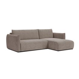 ECKSOFA TAUER 3-Sitzer links, taupe