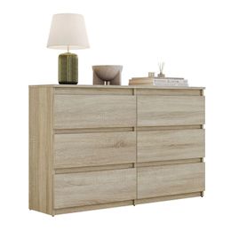 SIDEBOARD HANA M6 Sonoma Eiche 120cm