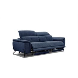 SOFA AVENA 3-Sitzer mit 2 Relaxfunktionen, dunkelblau