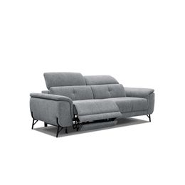 SOFA AVENA 3-Sitzer mit 1 Relaxfunktion, grau