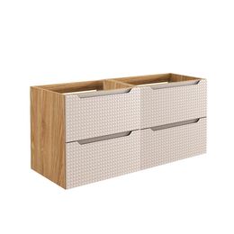 WASCHTISCHUNTERSCHRANK 120cm Mallory Beige und Holz
