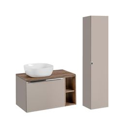 BADM&Ouml;BEL 80cm &Eacute;ros 2er-Set Taupe