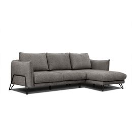 ECKSOFA HOSTEN 4-Sitzer, braun