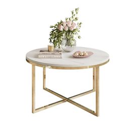 COUCHTISCH CIRI-X LEVANTO mit vergoldeter Basis