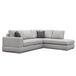 ECKSOFA OTTO 5-Sitzer, hellgrau
