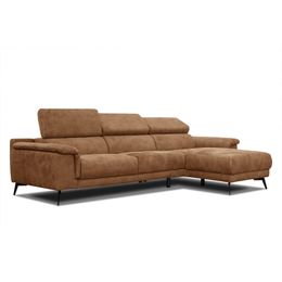 ECKSOFA FIERO 4-Sitzer, braun