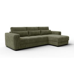 ECKSOFA OLI 4-Sitzer rechts, olivgr&uuml;n