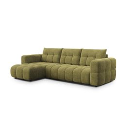 ECKSOFA CLOUDI 4-Sitzer links, olivgr&uuml;n