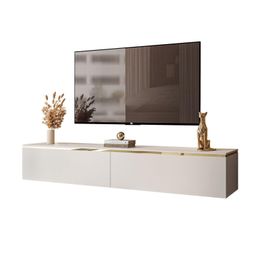 H&Auml;NGESCHRANK TV-M&ouml;bel AURORA Kaschmir mit LED Beleuchtung