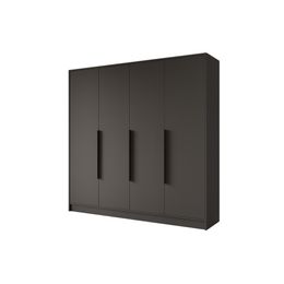 KLEIDERSCHRANK - PORTO - 200 - Schwarz