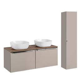 BADM&Ouml;BEL 120cm &Eacute;ros 2er-Set Taupe