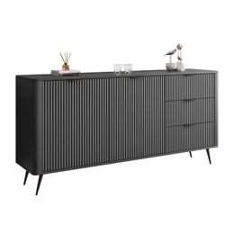 SIDEBOARD SCARLETT 163 2D3S MIT SCHUBLADEN SCHWARZ
