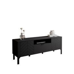 TV-SCHRANK LUMI mit Schublade 160 cm, Schwarz
