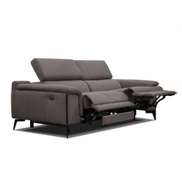 RELAXSOFA MATERA 3-Sitzer mit 2 Relaxfunktionen, braun