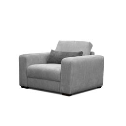SESSEL OLI in Cordstoff hellgrau