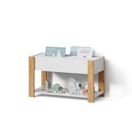 KINDERREGAL Mailo Wei&szlig;/Artisan 80 x 46 cm mit Sitzbank