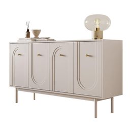 SIDEBOARD LIBERTY 4D auf Holzbeinen kaschmirfarben