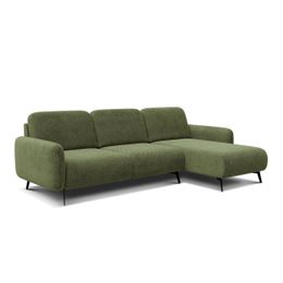 ECKSOFA FEBE 4-Sitzer rechts, olivgr&uuml;n
