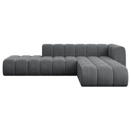 ECKSOFA modulares Sofa Zuvon-L1 - 296x177x70 cm Dunkelgrau