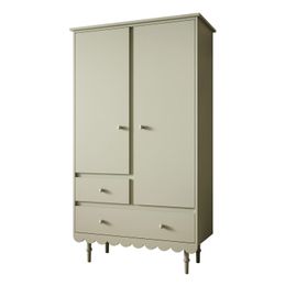 KLEIDERSCHRANK Zweit&uuml;riger BABUSHKA, Olivgr&uuml;n