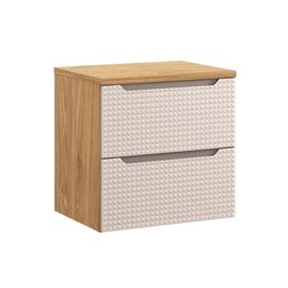 WASCHTISCHUNTERSCHRANK 60cm Mallory Beige und Holz