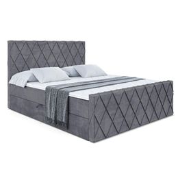 BOXBETT LEPARO-Z - 140 x 200 - H4 - Dunkelgrau