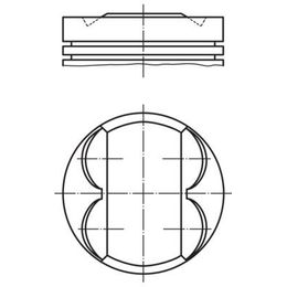 Mahle Kolben 081pi00106000 f&uuml;r BMW