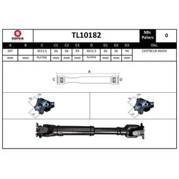 EAI Gelenkwelle, Achsantrieb tl10182 f&uuml;r TOYOTA
