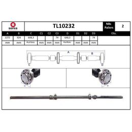 EAI Gelenkwelle, Achsantrieb tl10232 f&uuml;r Volvo
