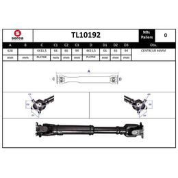 EAI Gelenkwelle, Achsantrieb tl10192 f&uuml;r TOYOTA