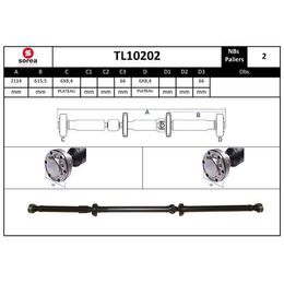 EAI Gelenkwelle, Achsantrieb tl10202 f&uuml;r Volvo