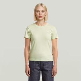 G-Star Raw T-Shirt G-STAR "Nifous", Damen, Gr. XXL (44), gr&uuml;n (bright pistache), Single Jersey, Obermaterial: 100% Baumwolle, unifarben, regular fit, Rundhals, Shirts T-Shirt, mit kleiner Logo-Stickerei