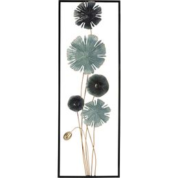 Metallbild B&Ouml;NNINGHOFF "BLUMEN 31x90 cm &ndash; Deko modern", farbe bild(er): schwarz, gelb, grau, B:31cm H:90cm T:5,1cm, Metall, Bilder