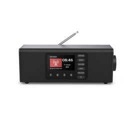 Hama Digitalradio (DAB+) "Digitalradio mit DAB DAB+ FM Bluetooth und Wecker", schwarz, B:35cm H:13cm T:12,5cm, Radios, 4,3 Zoll TFT-Farbdisplay, gro&szlig;e Tasten, Direktwahltasten