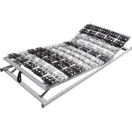 Tellerlattenrost Beco "Flex Modul", schwarz-wei&szlig; (schwarz, wei&szlig;), B:90cm H:8,5cm L:200cm, Lattenroste, mit 4-fach Module