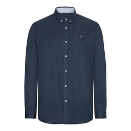 Langarmhemd Clean Cut Copenhagen "Clean Cut Copenhagen Oxford Stretch Plain L/S", Herren, Gr. S, US-Gr&ouml;&szlig;en, navy, 77% Baumwolle, 20% Polyester, 3% Elasthan, unifarben, normal, Hemden