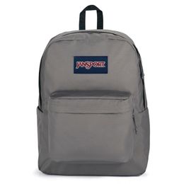 Freizeitrucksack JanSport "SuperBreak Plus", Gr. B/H/T: 33cm x 42,5cm x 21,6cm, grau, Polyester, gemustert, Basic, Rucks&auml;cke Freizeitrucksack, im schlichten Look