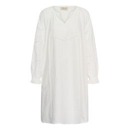 Midikleid Cream "Kleid CRSigne", Damen, Gr. 38, N-Gr, snow wei&szlig;, Obermaterial: 100% Baumwolle CO., Kleider Midikleid