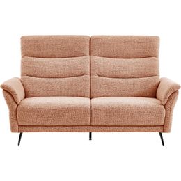 Polstergarnitur Home Affaire "Aventis, 2,5- & 2-Sitzer mit motorischer Relaxfunktion", coral, H:108cm T:96cm, 76% Polyacryl, 24% Polyester, Sitzm&ouml;bel-Sets, inkl. Tonnentaschenfederkern & saugroboterfreundliche Kufen