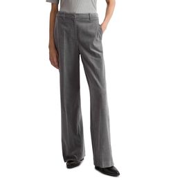 Marc O'Polo Chinohose MARC O'POLO "aus Organic-Cotton-Lyocell-Stretch", Damen, Gr. 36, Normalgr&ouml;&szlig;en, castlerock, Obermaterial: 64% Baumwolle, 35% Lyocell, 1% Elasthan, unifarben, loose fit lang, Hosen Chinohose