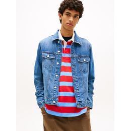 Tommy Jeans Herren Jeansjacke "RYAN REGULAR JACKET"denim medium, Gr. XXL, unifarben, Denim/Jeans, Obermaterial: 100% Baumwolle, Jacken, Regular fit