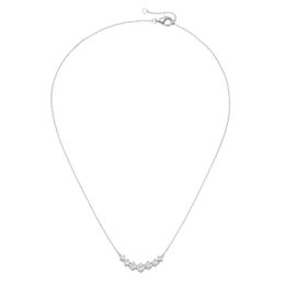 Collier Smart Jewel "Mittelteil mit Zirkonia, Silber 925", silber, Halsketten, Damen, 45cm, Silber 925 (Sterlingsilber), Collier