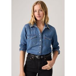 Levi's LEVI'S Damen Hemdbluse "THE ULTIMATE WESTERN"mighty fine, Gr. XS, Web, Obermaterial: 100% Baumwolle, Blusen, mit Brusttaschen